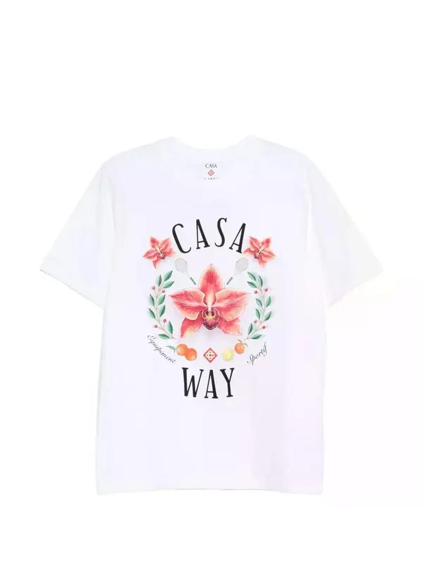 Casablanca Floral T-shirt - White