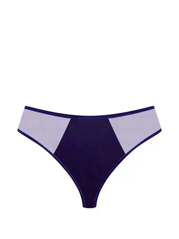 MAISON CLOSE Open-back Briefs - Purple