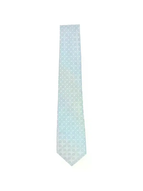 Giorgio Armani Dotted Neck Tie - Blue