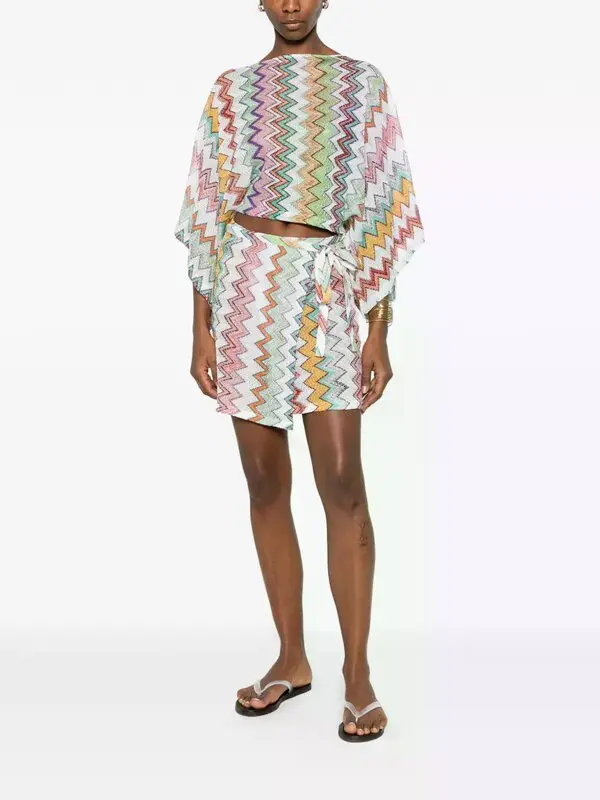 Missoni Zigzag-pattern Mini Skirt