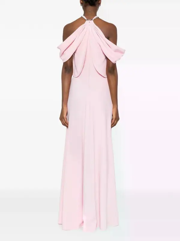 Alberta Ferretti Halterneck Maxi Dress