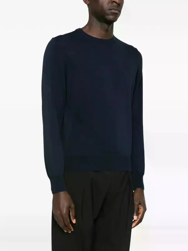 Canali Crew-neck Sweater - Blue