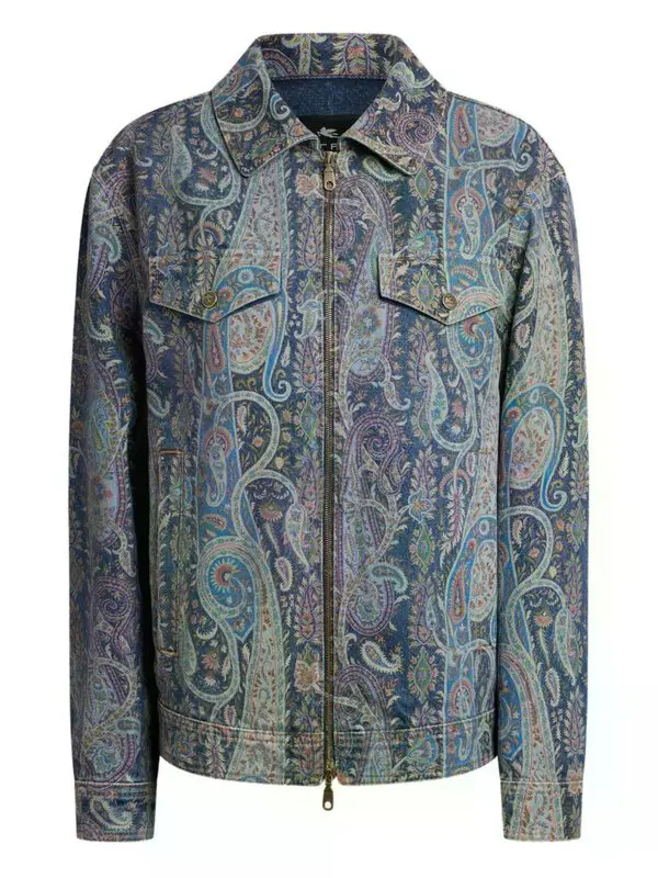 Etro Floral Paisley Denim Jacket