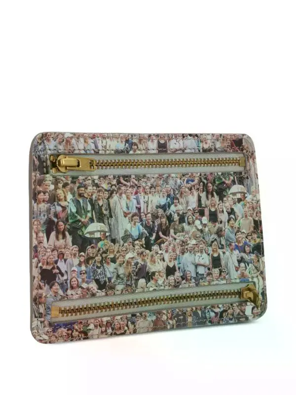BLESS Faces-print Clutch Bag