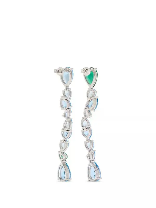 Completedworks Spinel And Emerald Drop Earrings