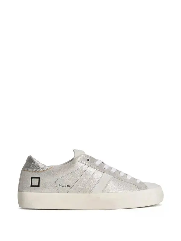 D.a.t.e. Hill Low Stardust Metallic Sneakers - Silver