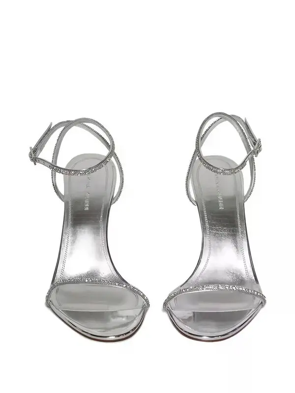 Amina Muaddi Diamante Embellished Sandals