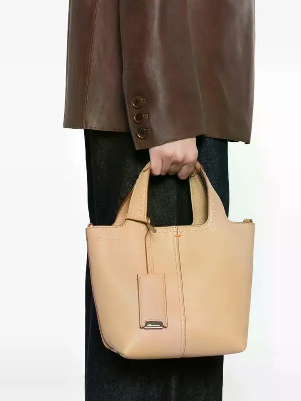 Santoni Leather Tote Bag