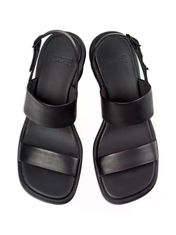 Camper Louise Leather Sandals - Black