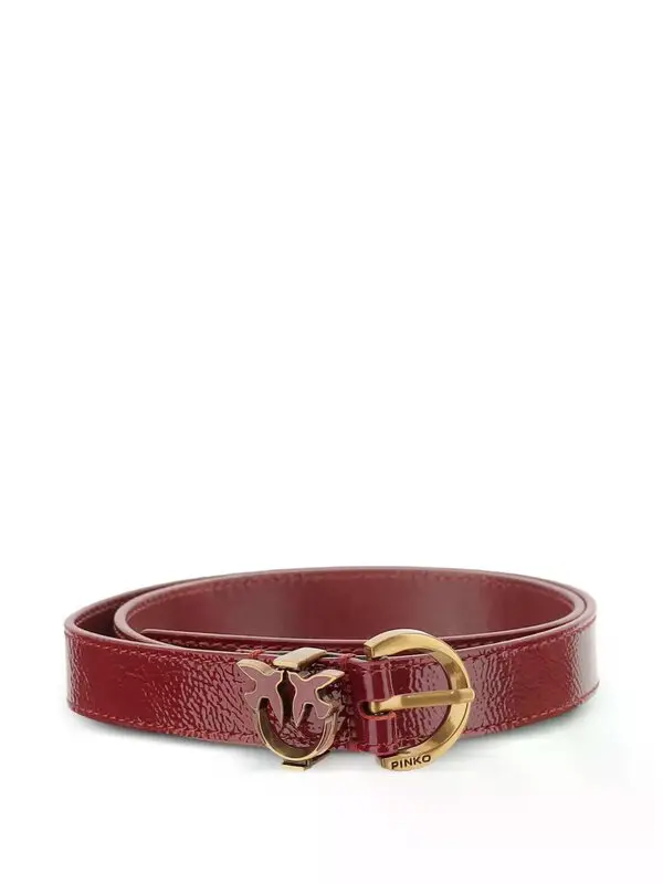 Pinko Bird-detail Buckle Belt - Red
