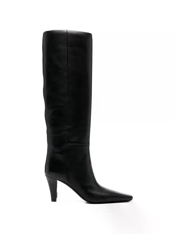 Saint Laurent Square Toe Leather Boots