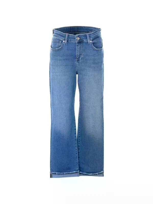 Liu Jo Strass Logo Five-pocket Jeans