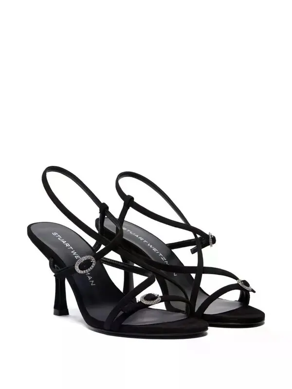 STUART WEITZMAN Crystal-embellished Strappy Sandals