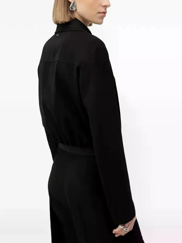 BOSS Zip-up Jacket In Crepe Fabric