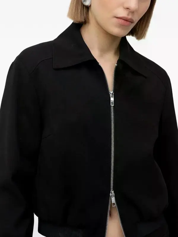 BOSS Zip-up Jacket In Crepe Fabric