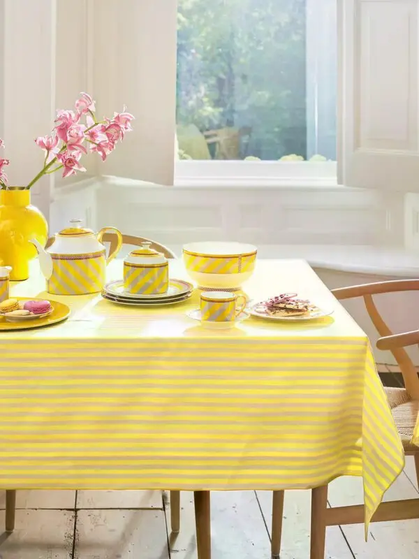 PIP STUDIO Striped Tea Towel - Yellow