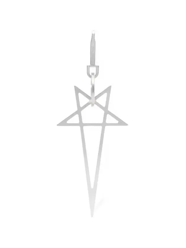 Rick Owens Pentagram Pendant Necklace - Silver