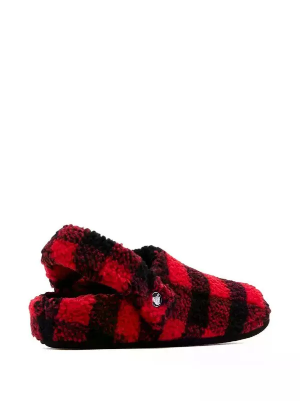 CROCS Checked Slippers - Red