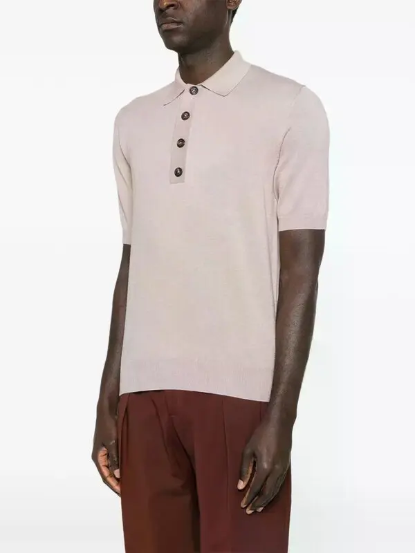 Eleventy Fine-knit Polo Shirt
