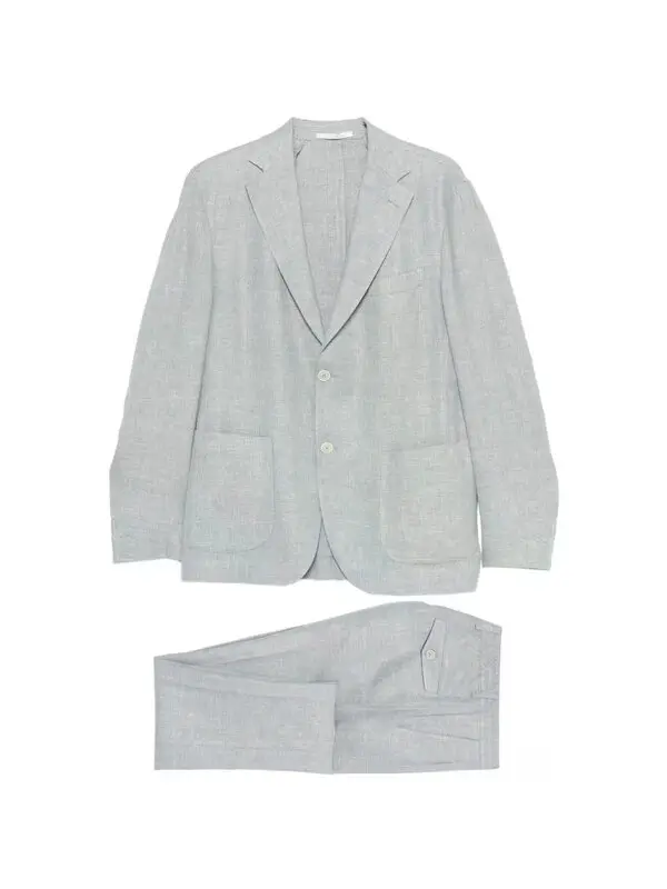 Eleventy Notched-lapel Single-breasted Suit