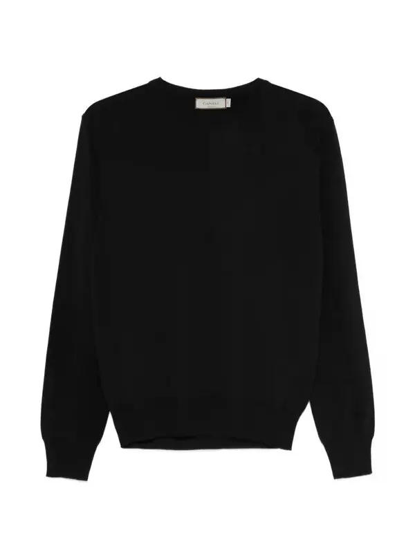 Canali Knitted Sweater - Black