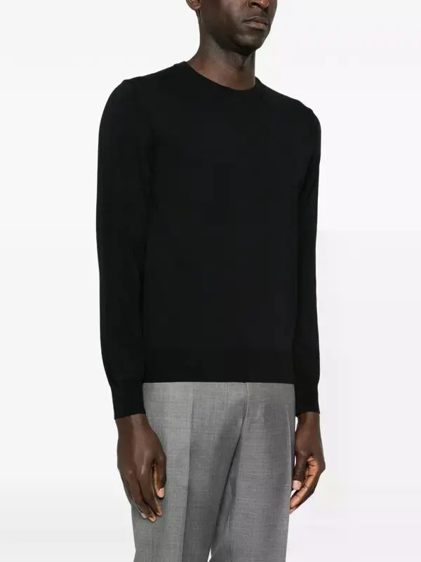 Canali Knitted Sweater - Black