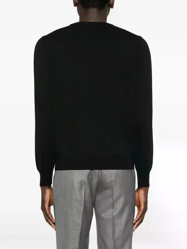 Canali Knitted Sweater - Black