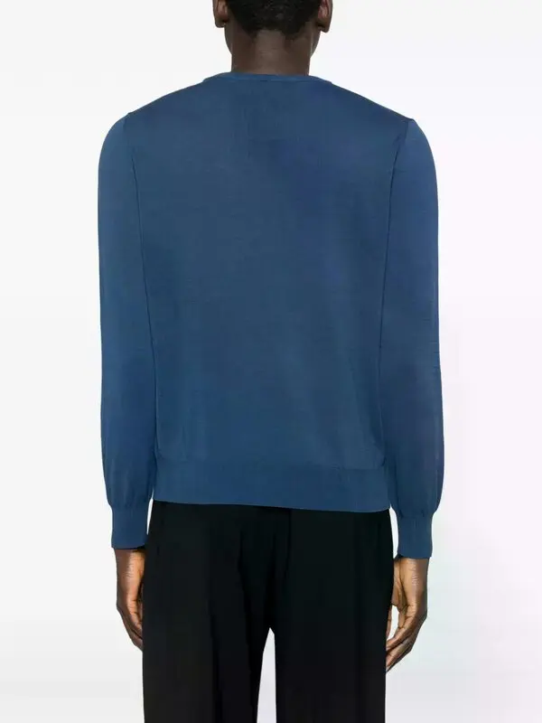 Canali Crew-neck Sweater - Blue