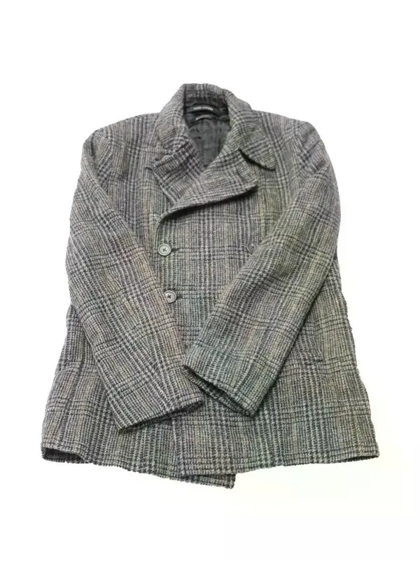 Marc Jacobs Plaid Double-breasted Pea Coat