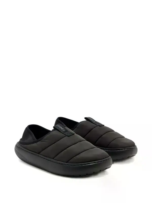 CROCS Quilted Mules - Black