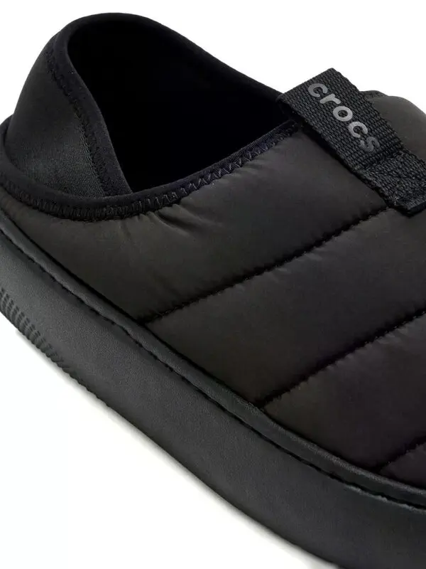 CROCS Quilted Mules - Black