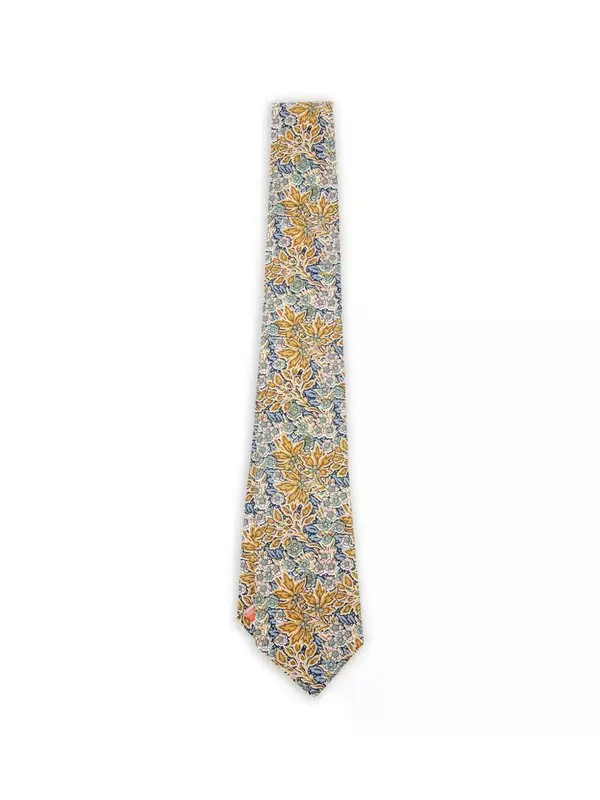 Paul Smith Floral-pattern Standard Neck Tie - Yellow