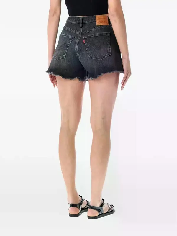 LEVI'S 501® Curve Frayed Shorts - Black