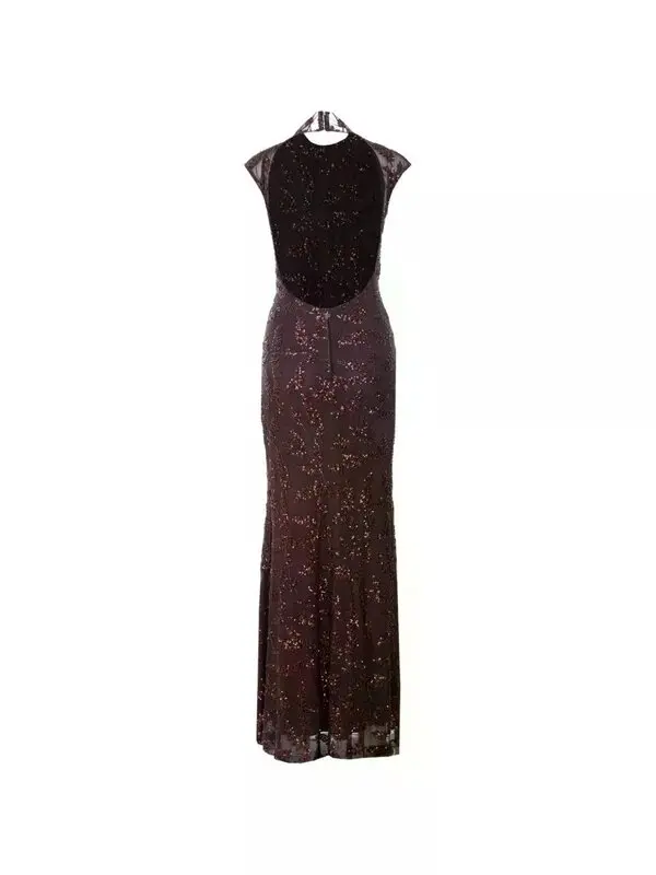 ANIYE BY Uma Embroidered Sequined Maxidress