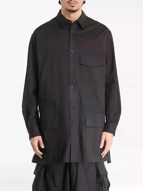 Y3 Utility Shirt Jacket - Black