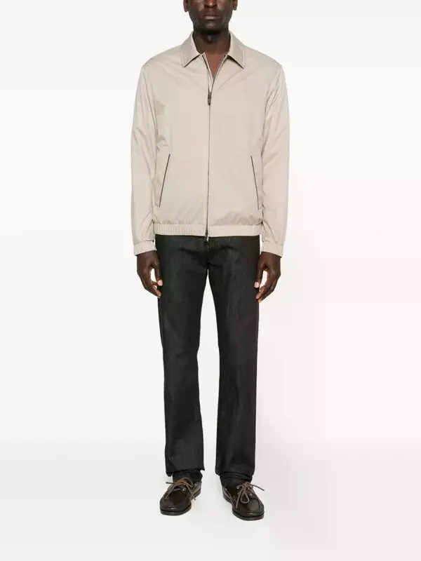 Canali Zip-up Jacket - Neutrals