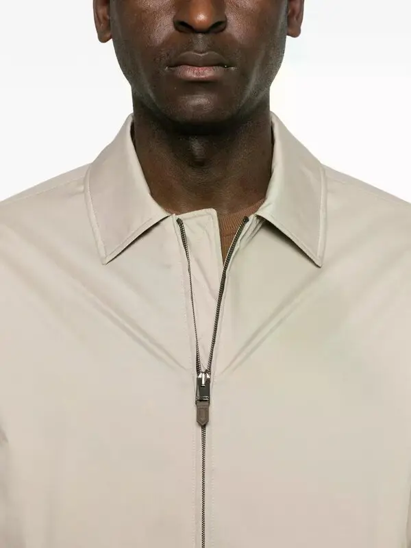 Canali Zip-up Jacket - Neutrals