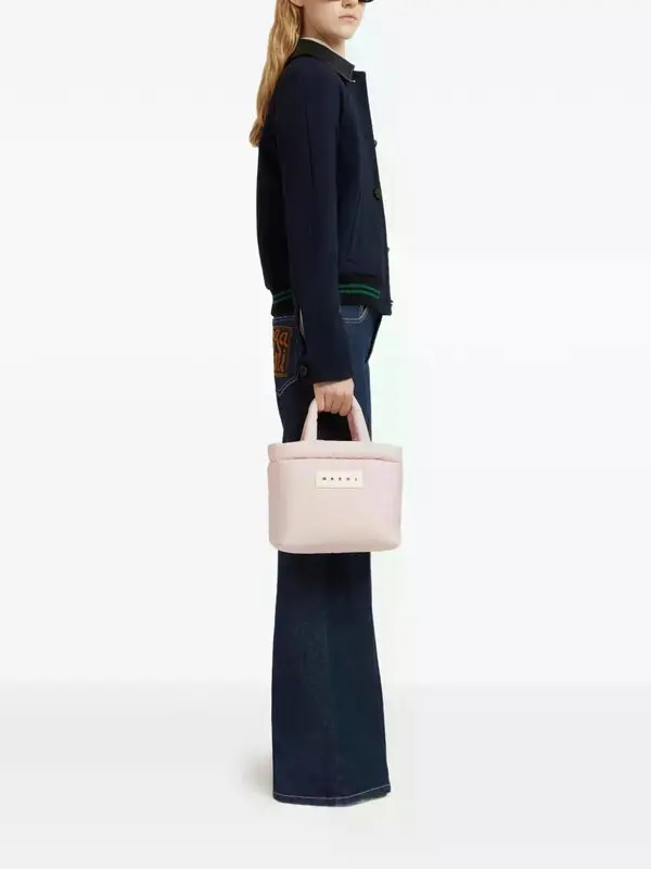 Marni Padded Logo-patch Tote Bag