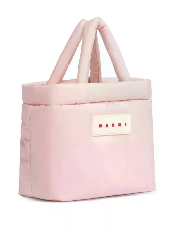 Marni Padded Logo-patch Tote Bag