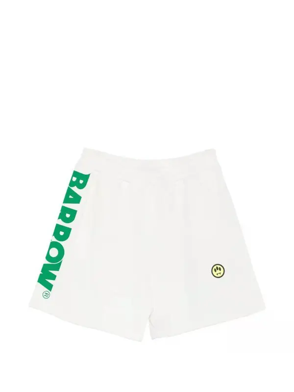 BARROW Logo-print Shorts - White