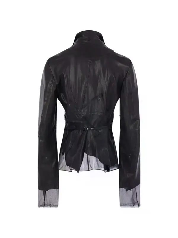 YEHUAFAN Tulle-paneled Blazer