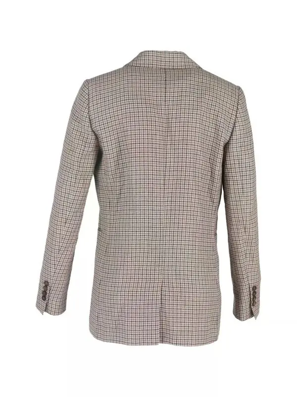 Brunello Cucinelli Houndstooth Double-breasted Blazer