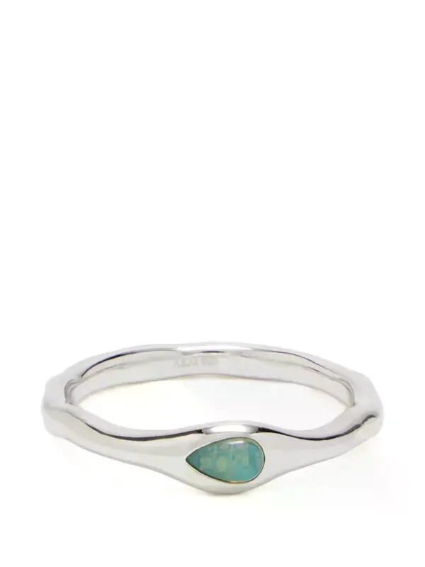 ASTRID & MIYU Bezel Opal Ring - Silver