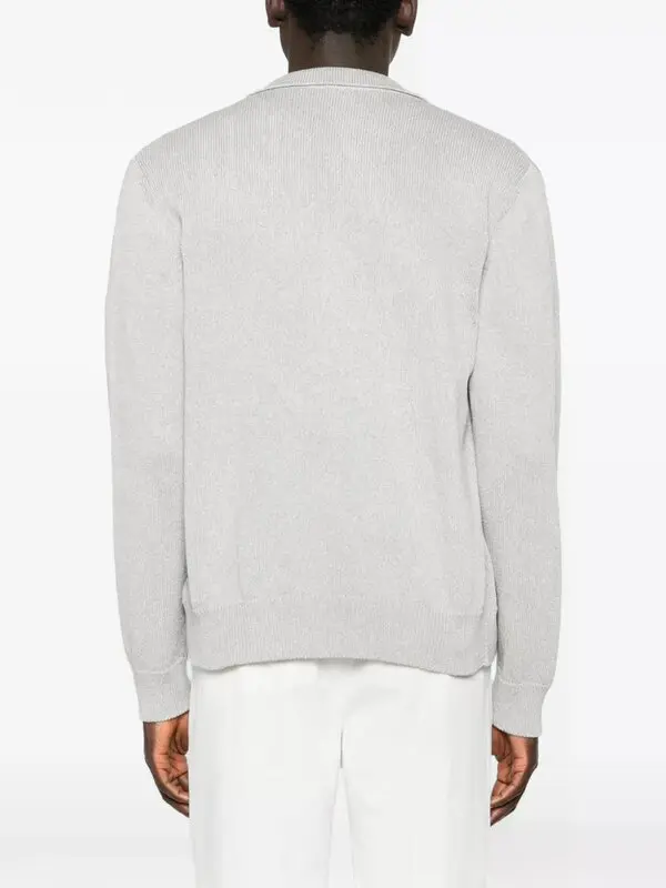 Eleventy Button Pocket Cardigan - Grey