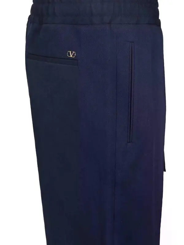 Valentino Garavani Drawstring-fastening Trousers - Blue