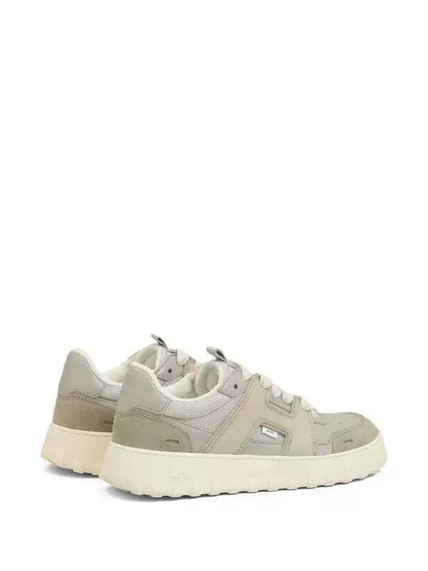 Ami Cowhide Leather "a Walk" Sneakers - Grey