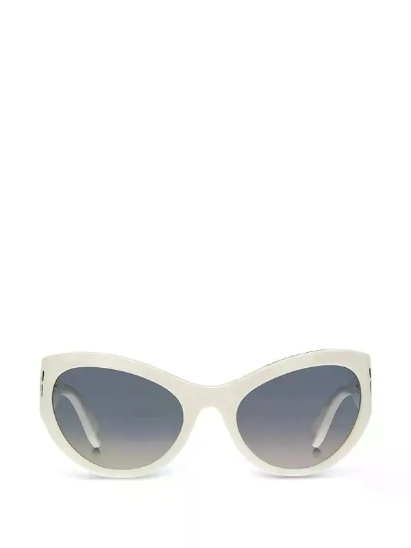 Marc Jacobs Oval-frame Sunglasses - Neutrals