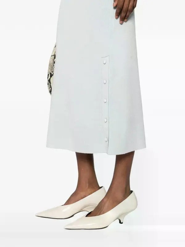 JIL SANDER Button-detailed Midi Skirt