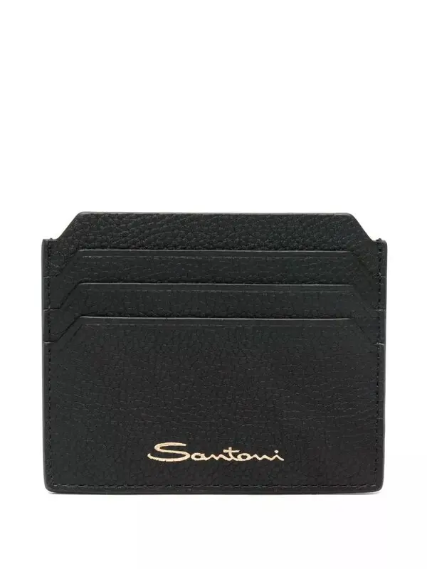 Santoni Logo-print Wallet - Black