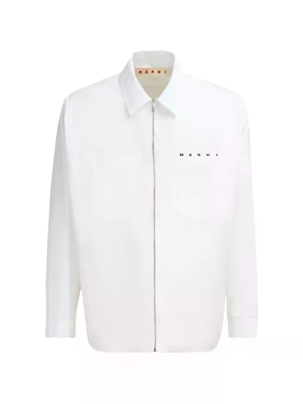 Marni Logo-detail Shirt Jacket